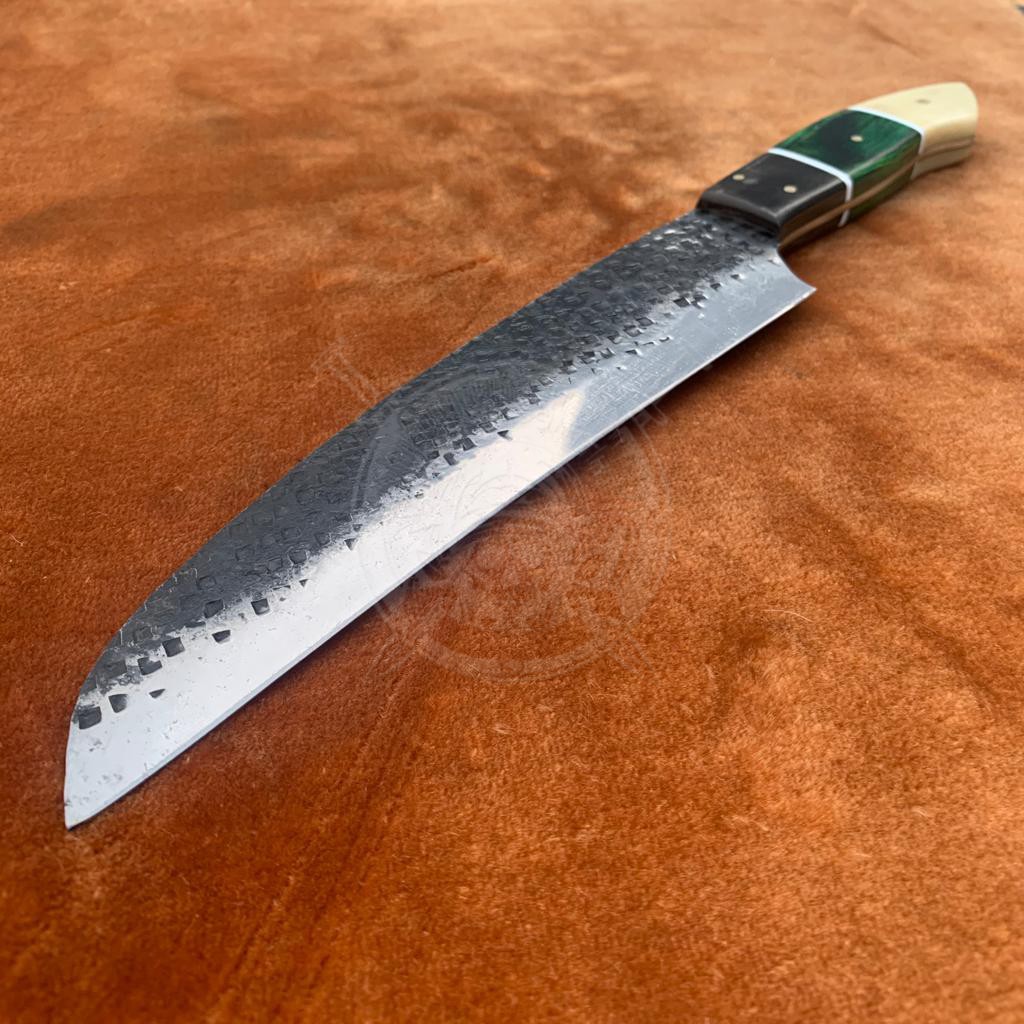 Hand Forged Carbon Steel 13″ Outdoor Camping Tool Chef Knife – Killer Smith